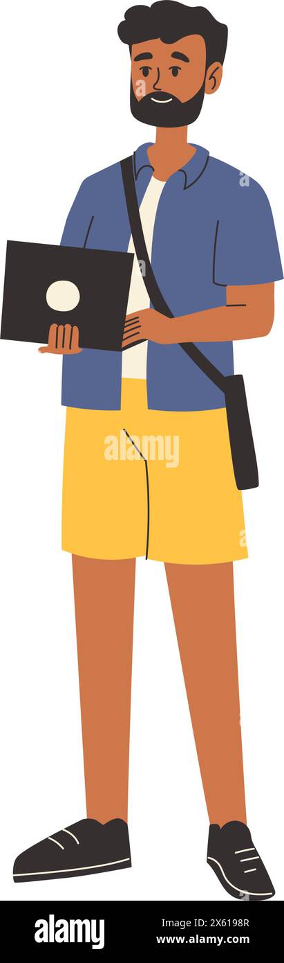Programmer character. Isolated vector illustration Stock Vector Image ...