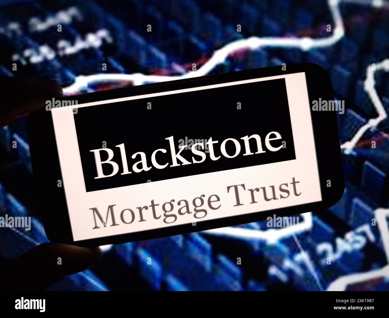 Konskie, Poland - May 11, 2024: Blackstone Mortgage Trust company logo ...