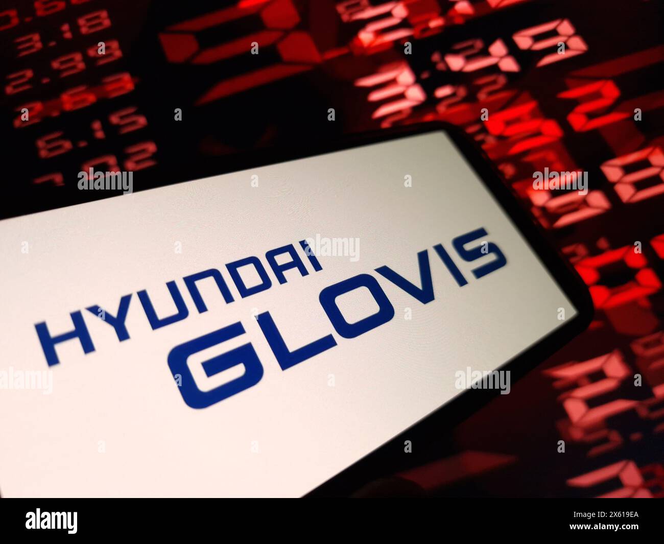 Konskie, Poland - May 11, 2024: Hyundai Glovis company logo displayed ...