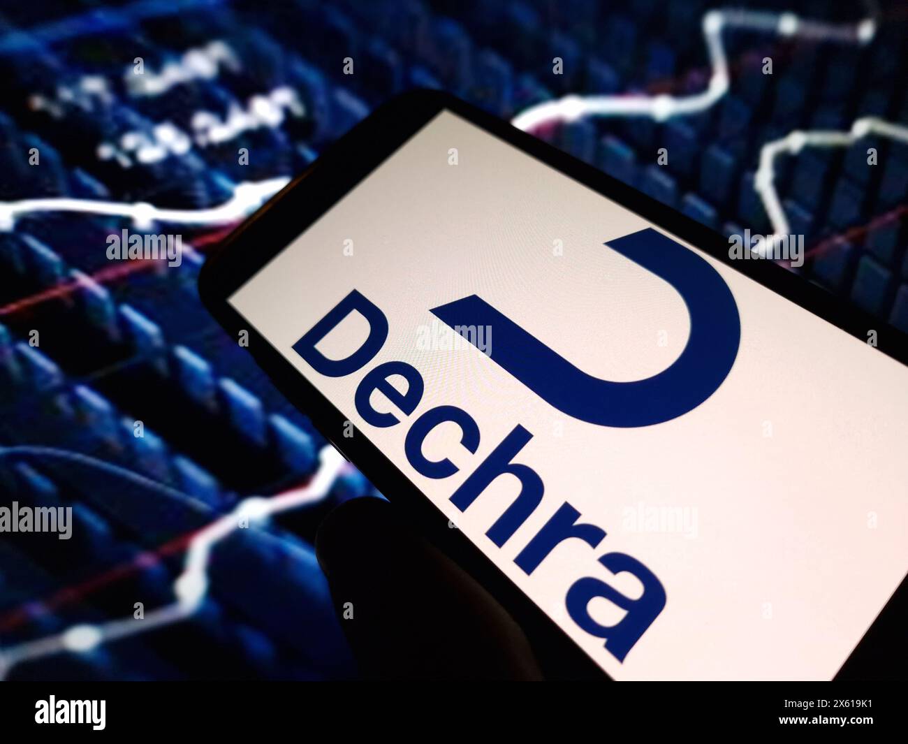 Konskie, Poland - May 11, 2024: Dechra Pharmaceuticals company logo ... Konskie, Poland - May 11, 2024: Dechra Pharmaceuticals company logo ...