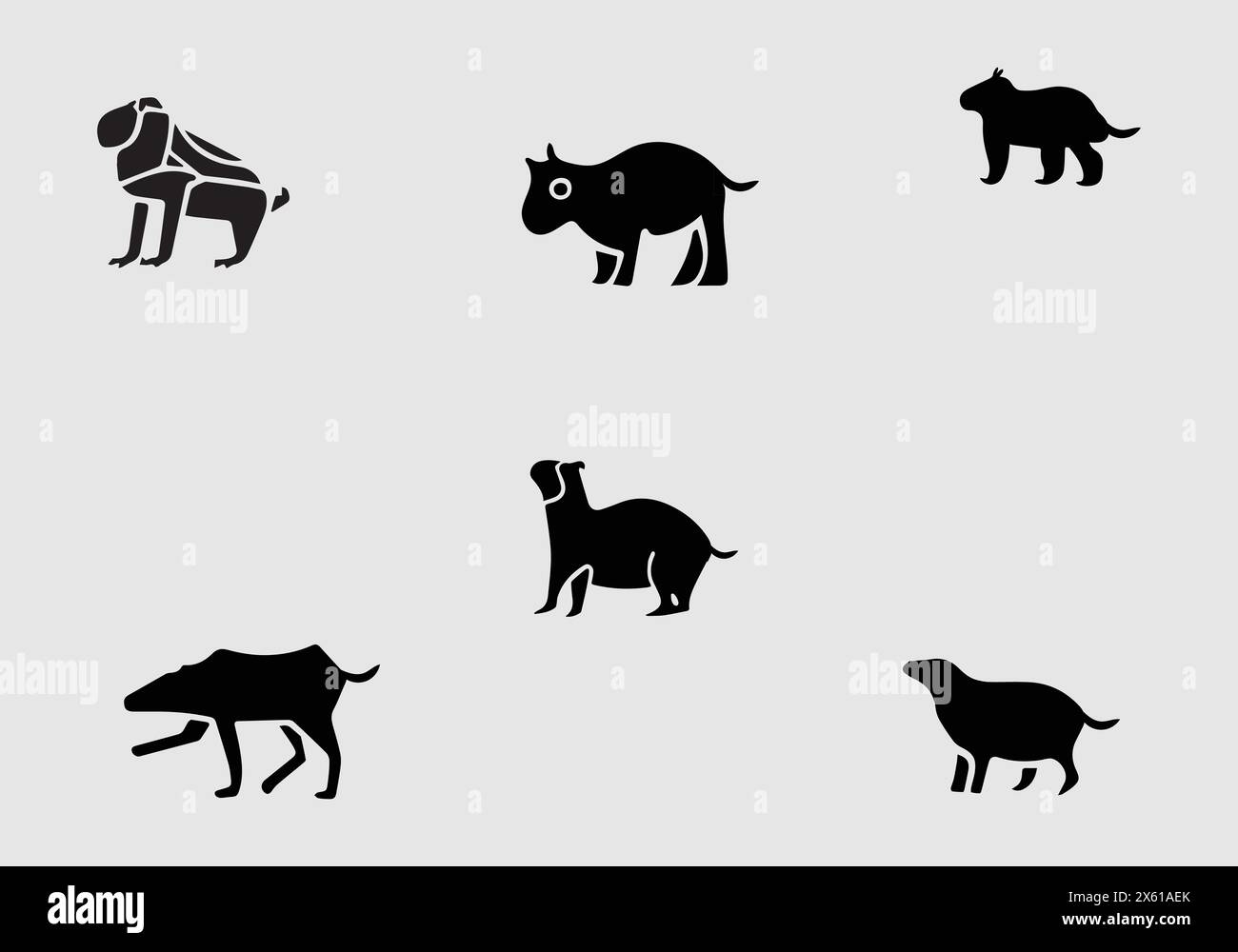 minimal Capybara black icon illustration design Stock Vector Image ...