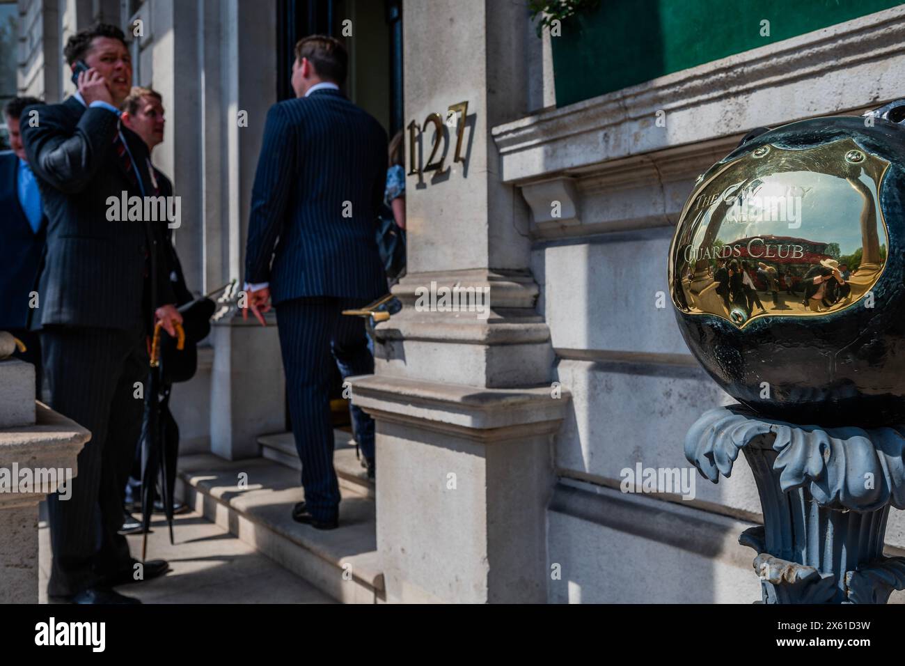 London, UK. 12th May, 2024. Going for lunch at the Cavalry and Guards ...