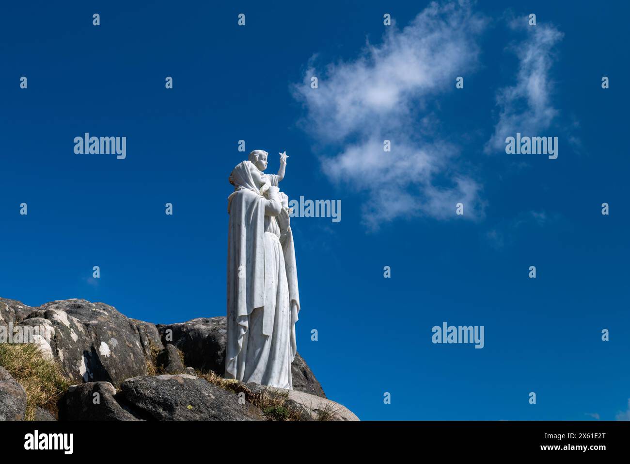 Our Lady of the Sea aka Madonna and Chips statue on Heaval above ...