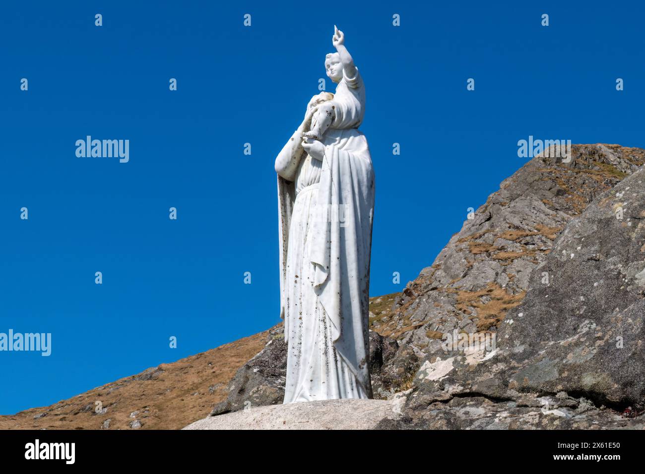 Our Lady of the Sea aka Madonna and Chips statue on Heaval above ...