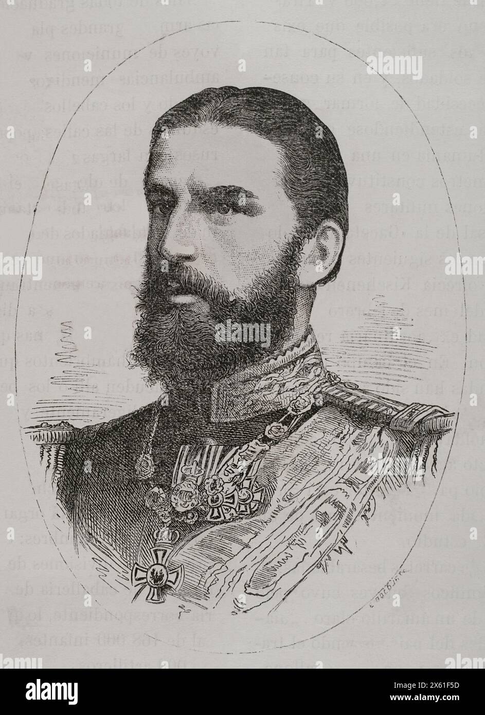 Carol I of Romania (1839-1914). German prince elected Domnitor or ...