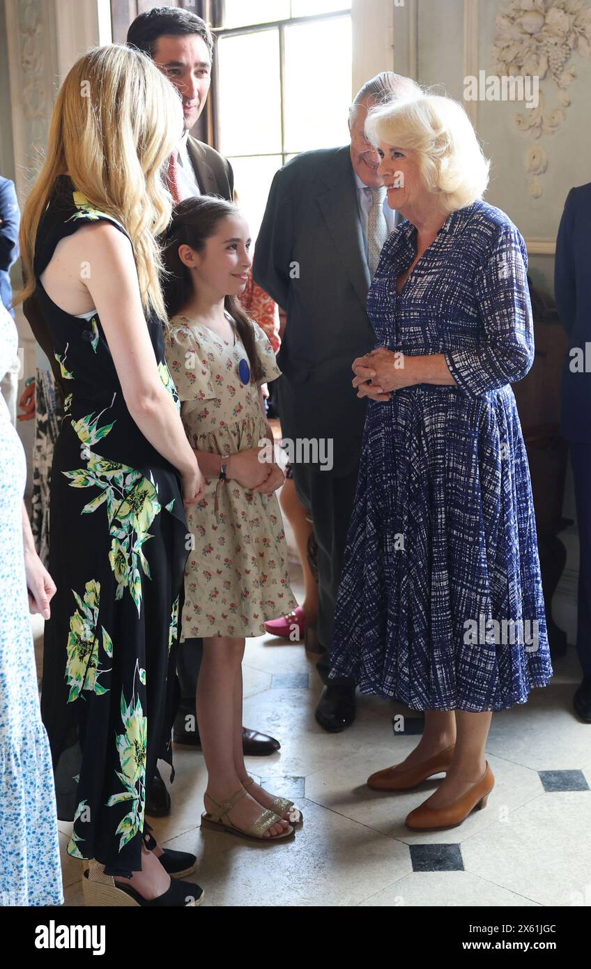 Queen Camilla (right) with Violet Vestey (left), William Vestey (2nd ...
