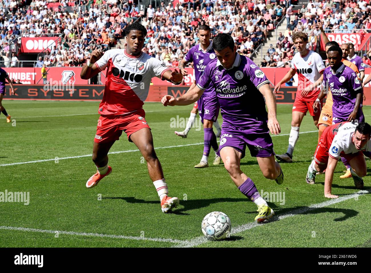 UTRECHT - (l-r) Ryan Flamingo of FC Utrecht, Pelle Clement of Sparta ...