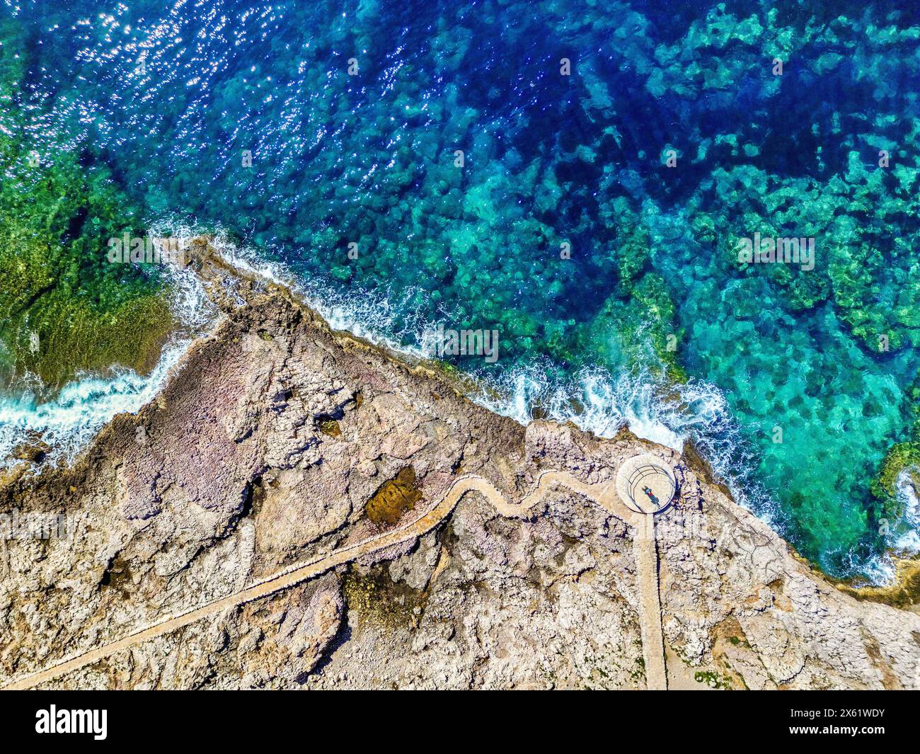 aerial vision of Cap Antibes French Riviera Stock Photo - Alamy