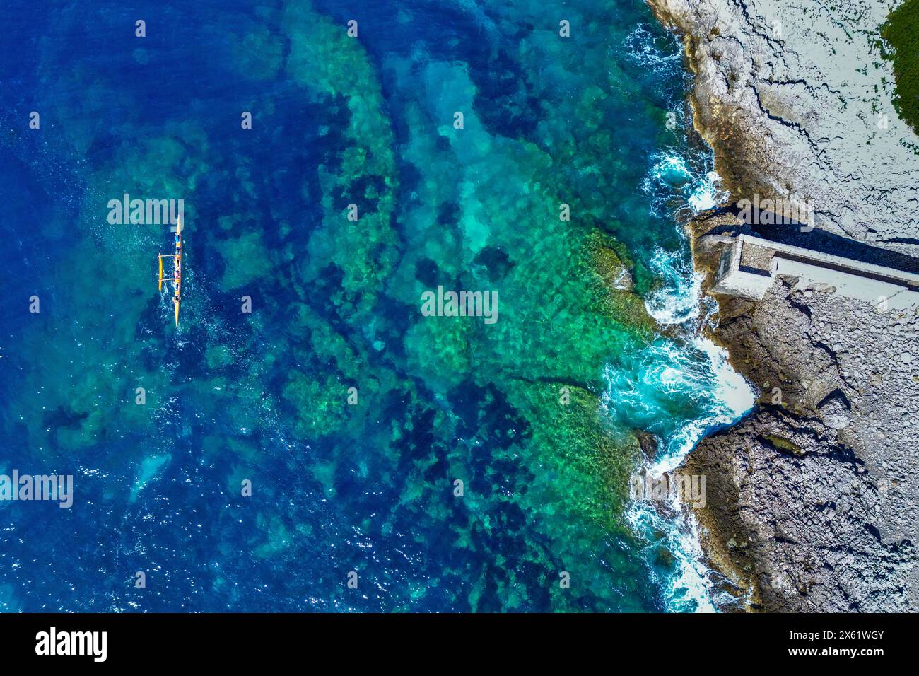 aerial vision of Cap Antibes French Riviera Stock Photo - Alamy