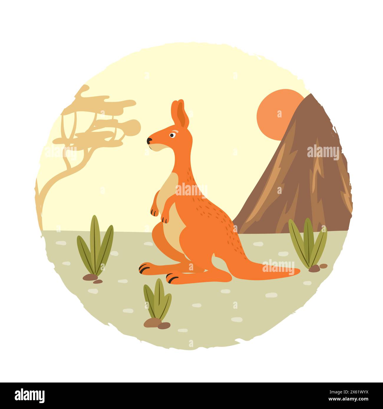 Cartoon kangaroo hi-res stock photography and images - Alamy