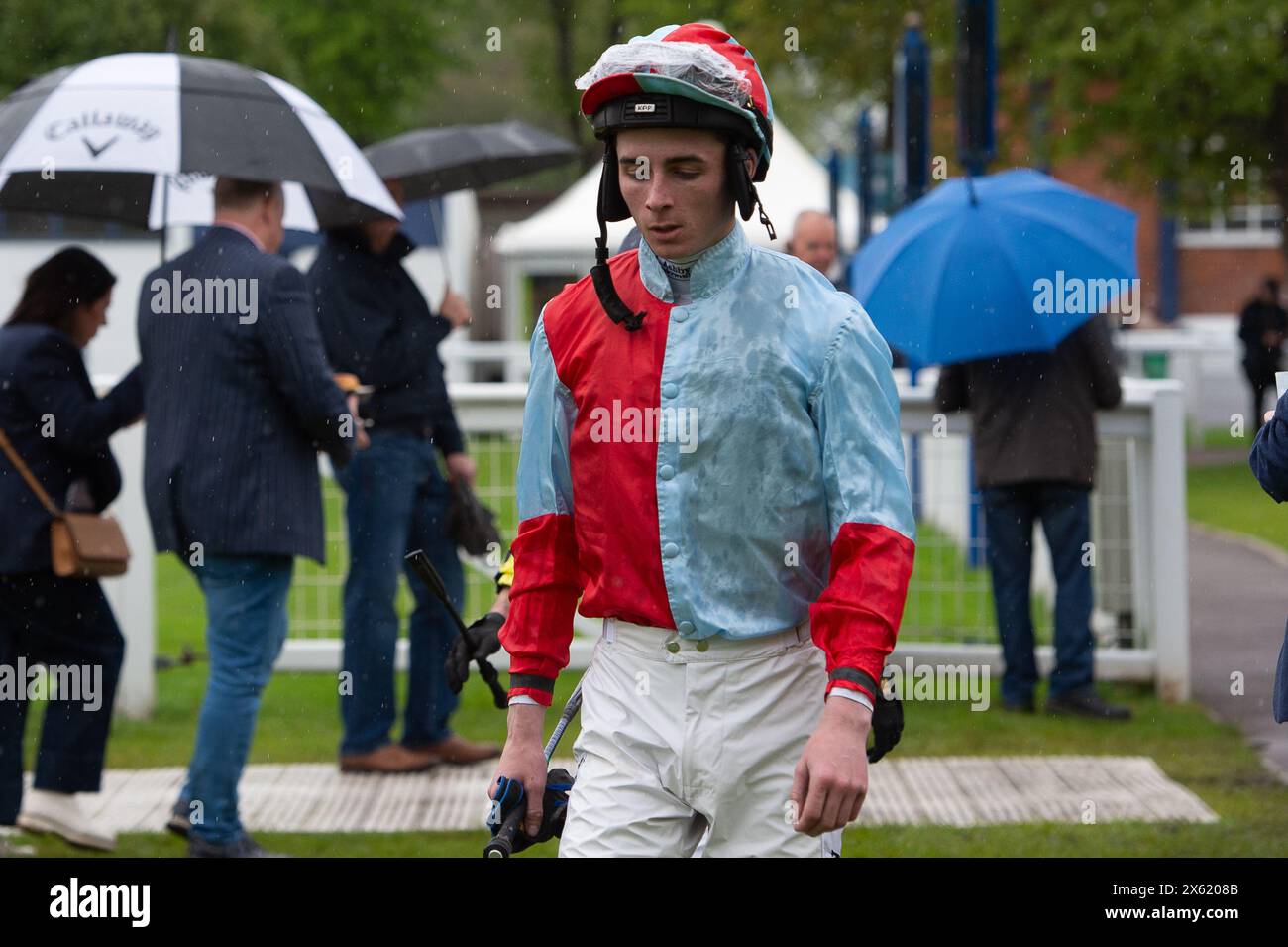Windsor, Berkshire, UK. 6th May, 2024. Jockey Rossa Ryan heads out into ...