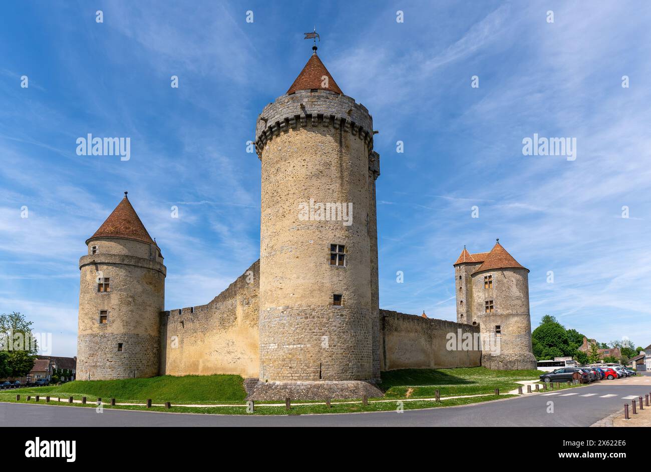 Castle of Blandy les Tours in the Seine-et-Marne department near Paris ...