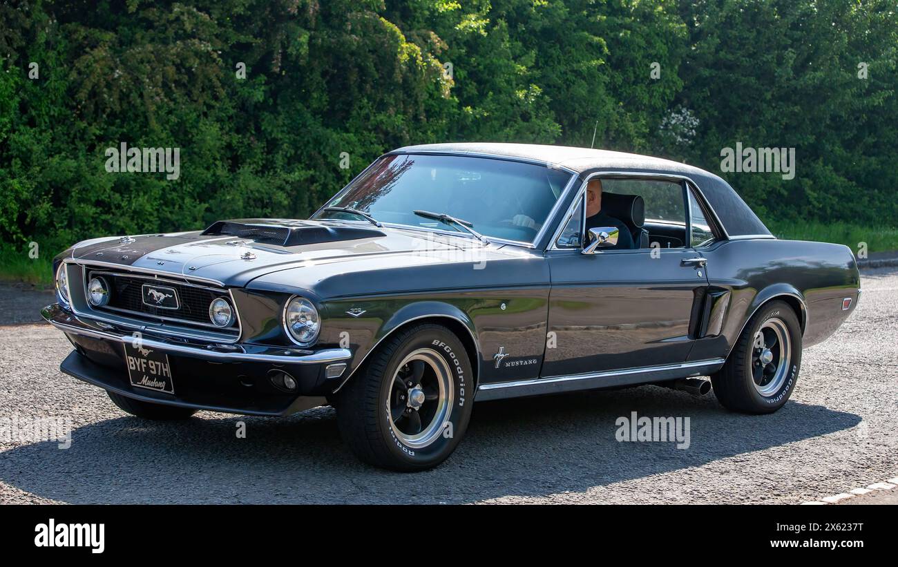 Stoke Goldington,UK - May 12th 2024: 1970 Ford Mustang classic car ...