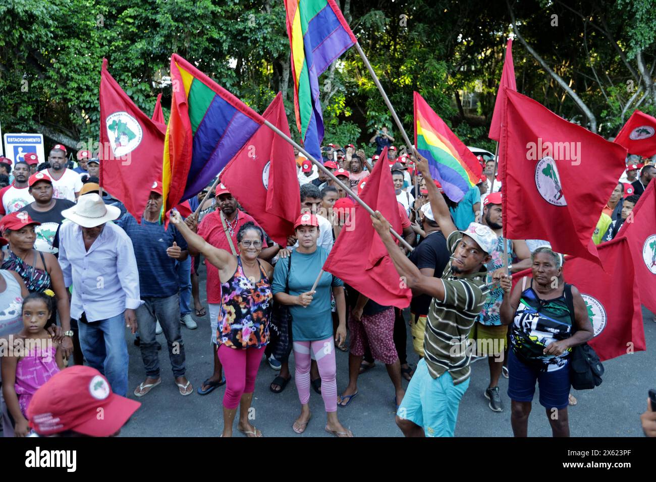 members of the landless movement salvador, bahia, brazil - april 18 ...