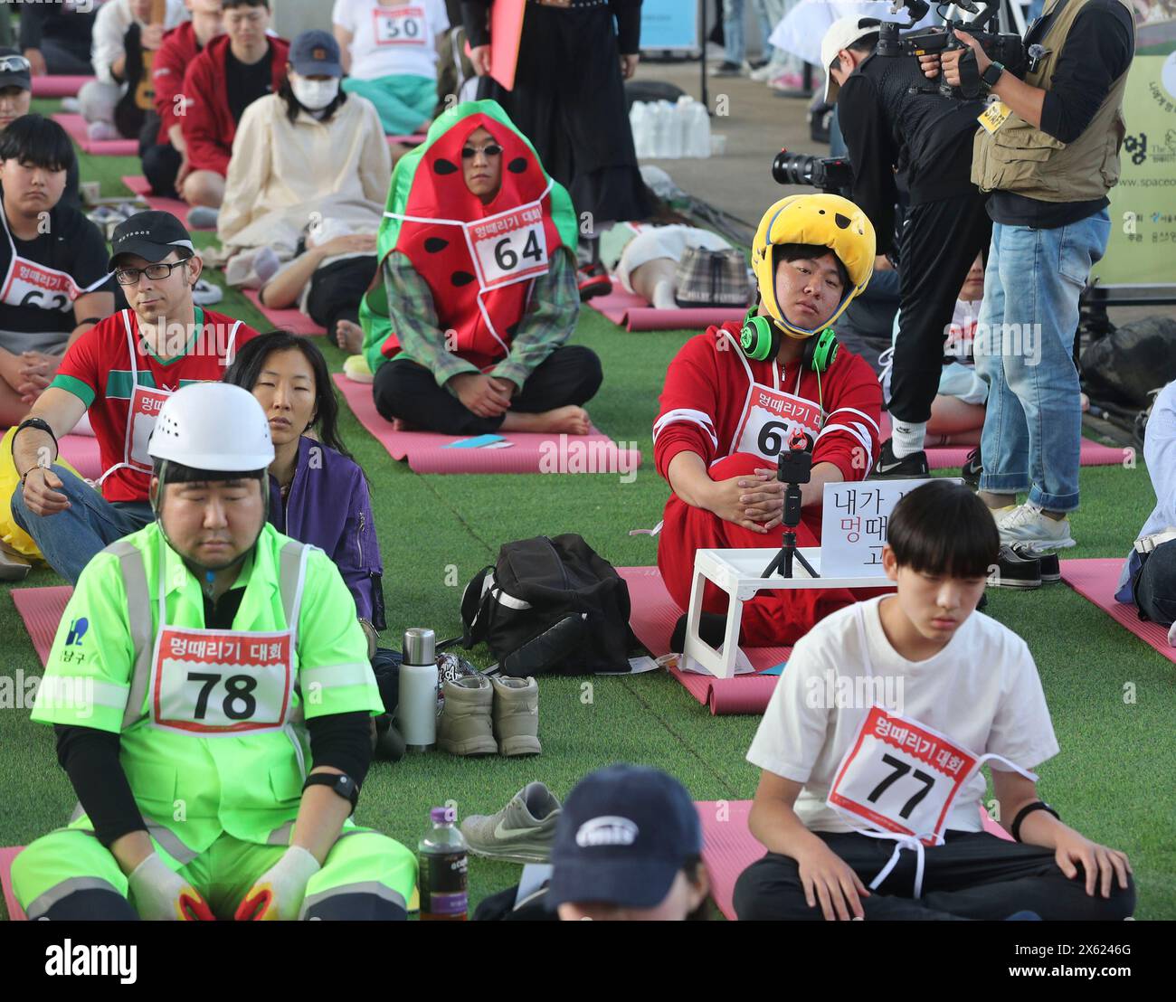 Seoul, South Korea. 12th May, 2024. Competitors participate in a space ...