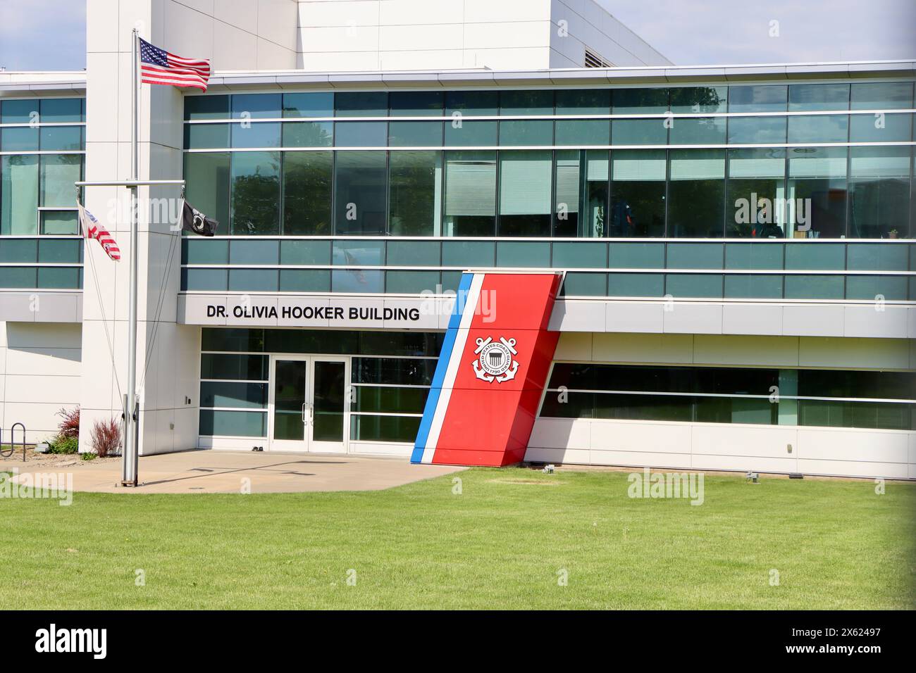 United States Coast Guard station Olivia Hooker building in downtown ...