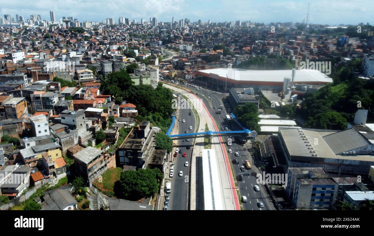 housing in favela area salvador, bahia, brazil - may 2, 2024: view of ...