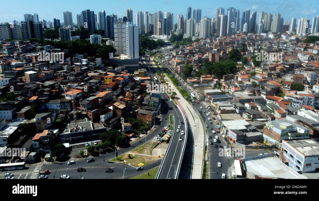 housing in favela area salvador, bahia, brazil - may 2, 2024: view of ...