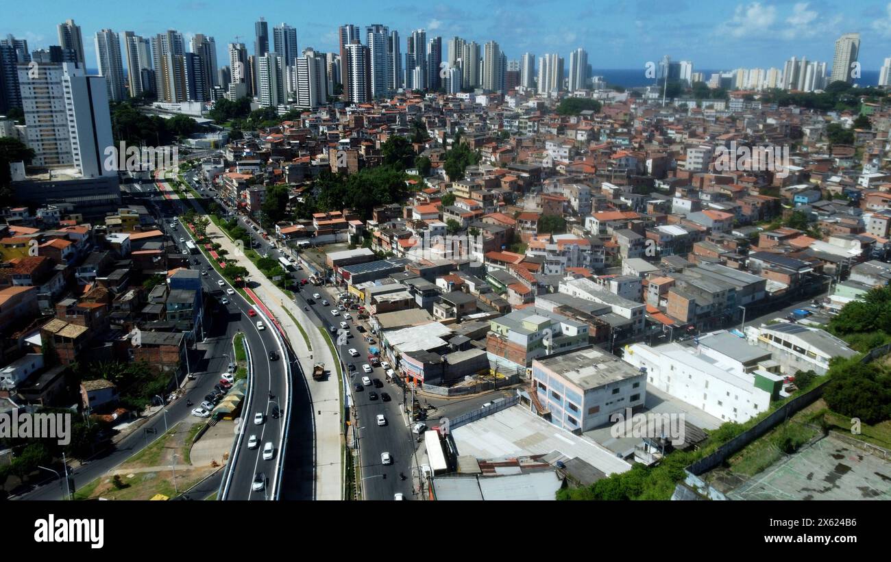 housing in favela area salvador, bahia, brazil - may 2, 2024: view of ...