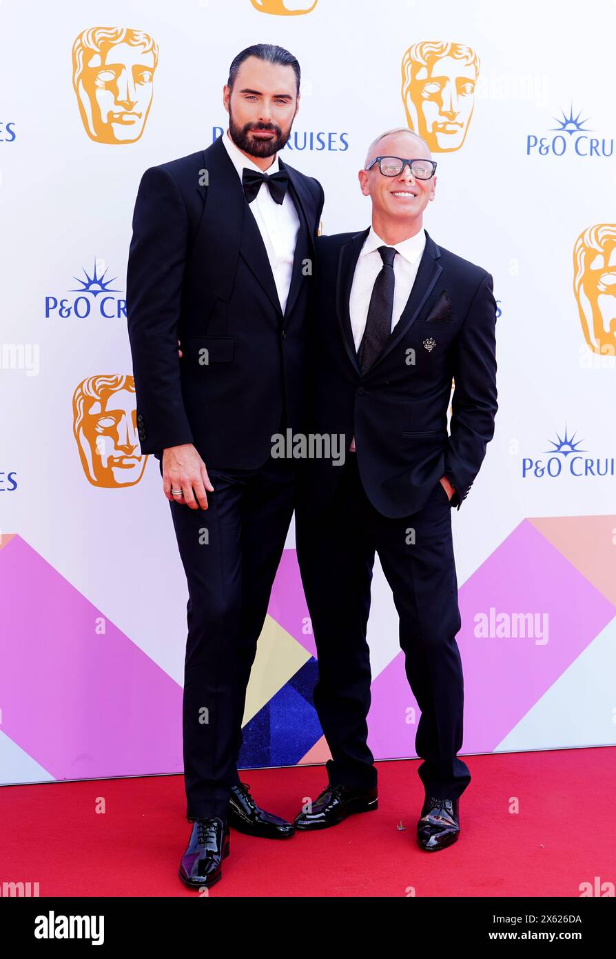 Rylan Clark and Robert Rinder attending the BAFTA TV Awards 2024, at ...