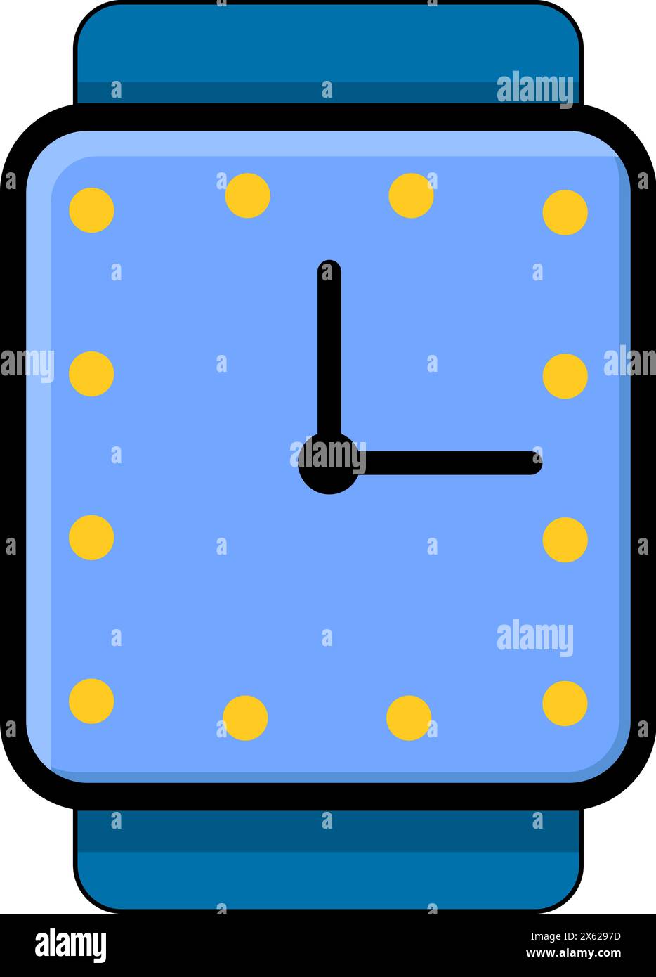 illustration of a flat image of a multimedia icon, system watch ...