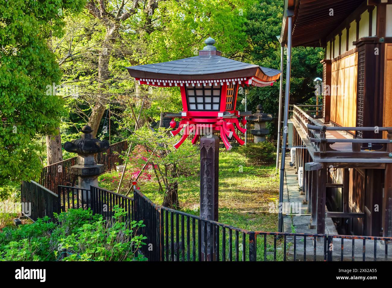 Shinobazu pond and Benten Hall Temple in Ueno, Tokyo, Japan Stock Photo ...