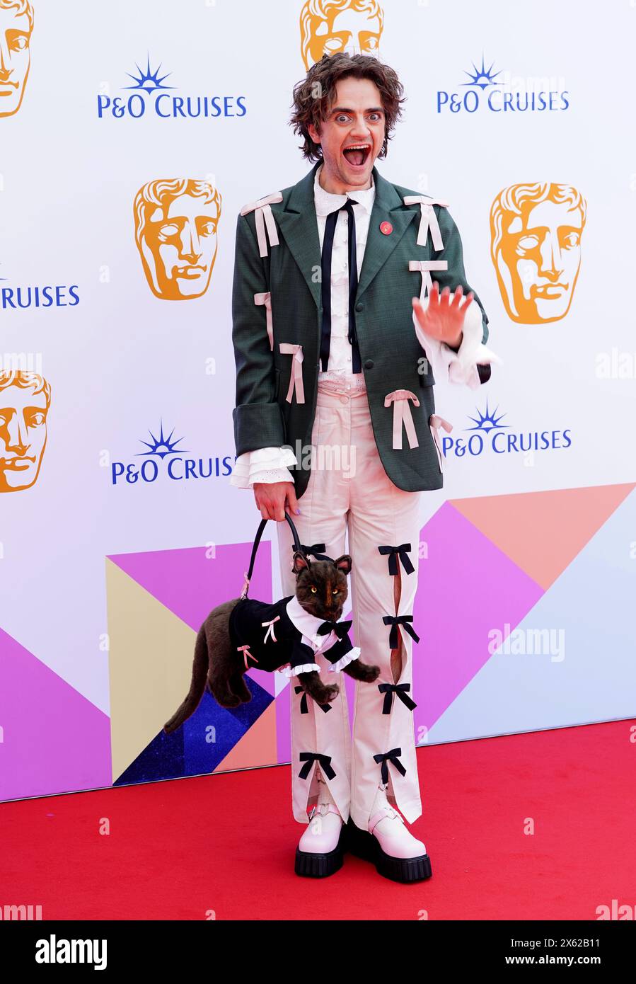 Luke Rollason attending the BAFTA TV Awards 2024, at the Royal Festival ...