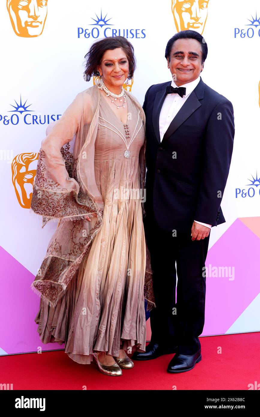 Meera Syal and Sanjeev Bhaskar attending the BAFTA TV Awards 2024, at ...