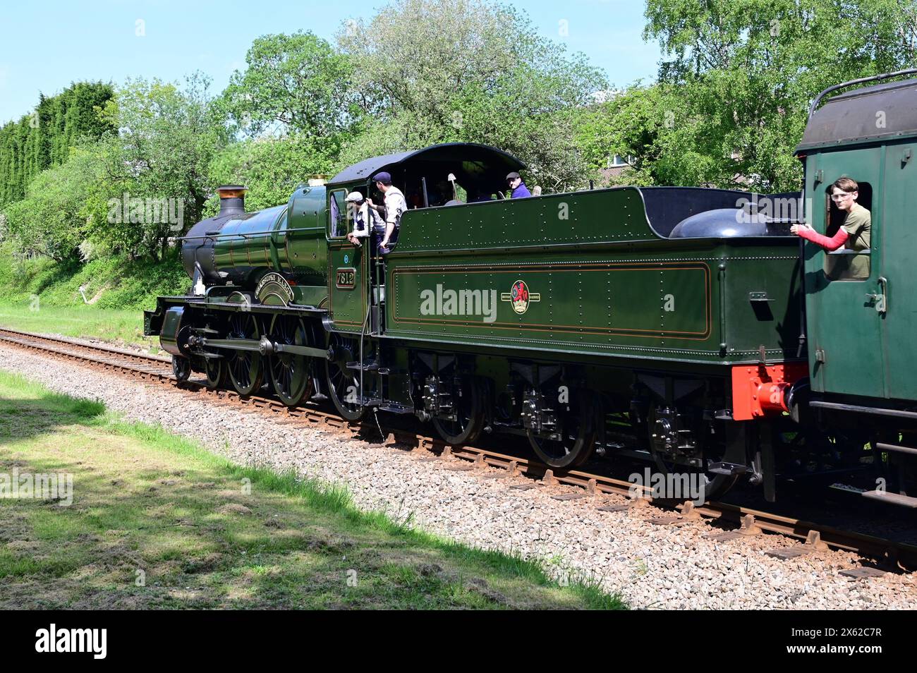 Steam train on The Bluebell Railway Stock Photo - Alamy