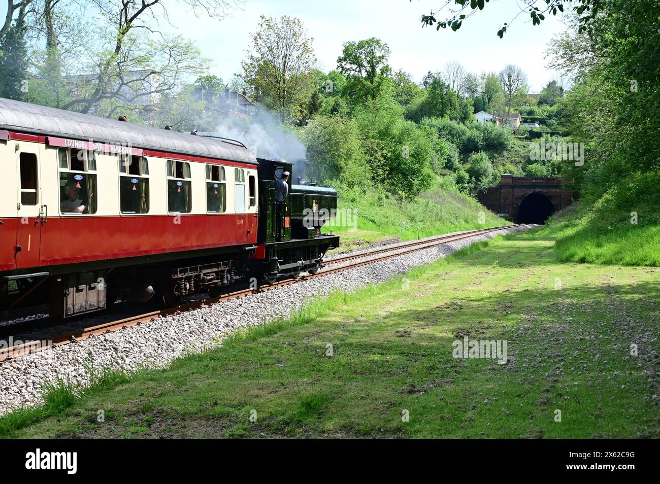 Steam train on The Bluebell Railway Stock Photo - Alamy