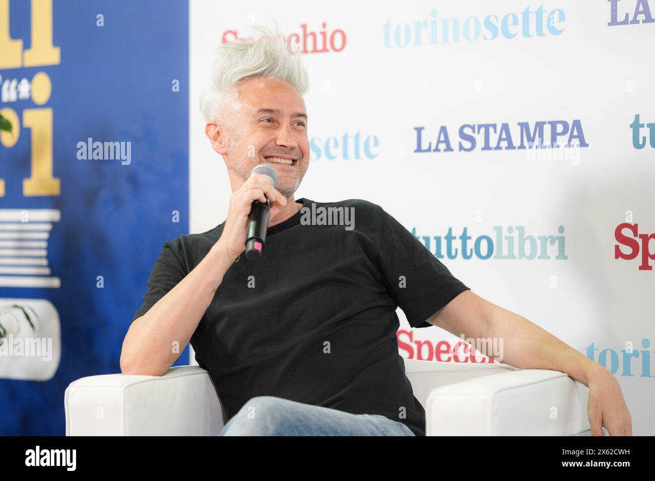 Turin, Italy. 12th May, 2024. Turin. Book Fair 2024 fourth day Pictured ...
