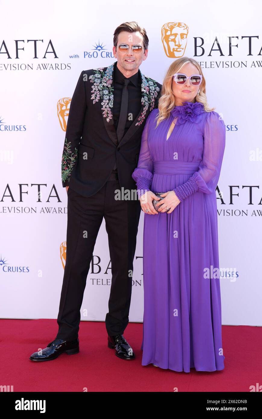 David Tennant and Georgia Moffett attending the BAFTA TV Awards 2024 ...