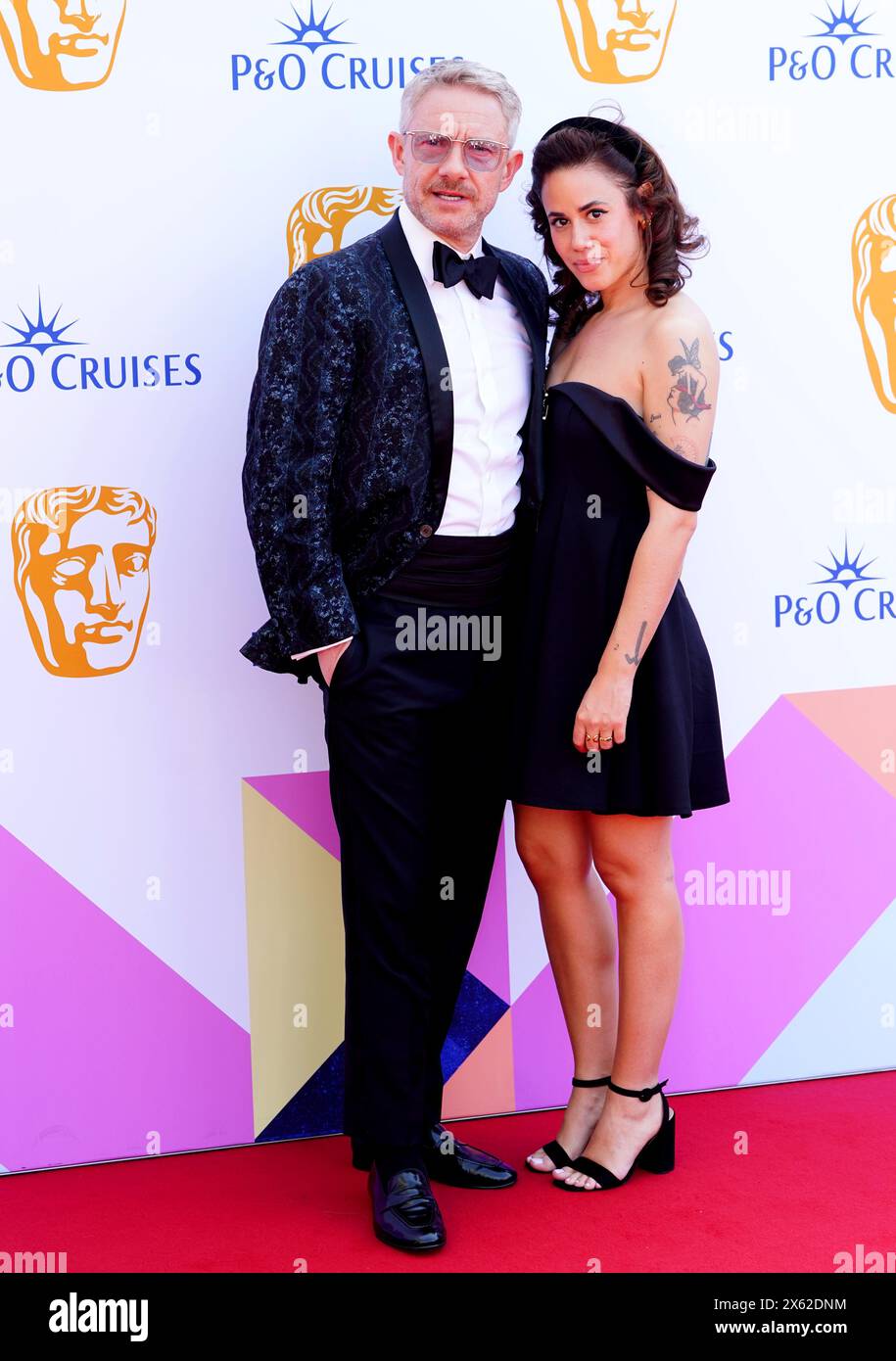 Martin Freeman and Rachel Mariam attending the BAFTA TV Awards 2024, at ...
