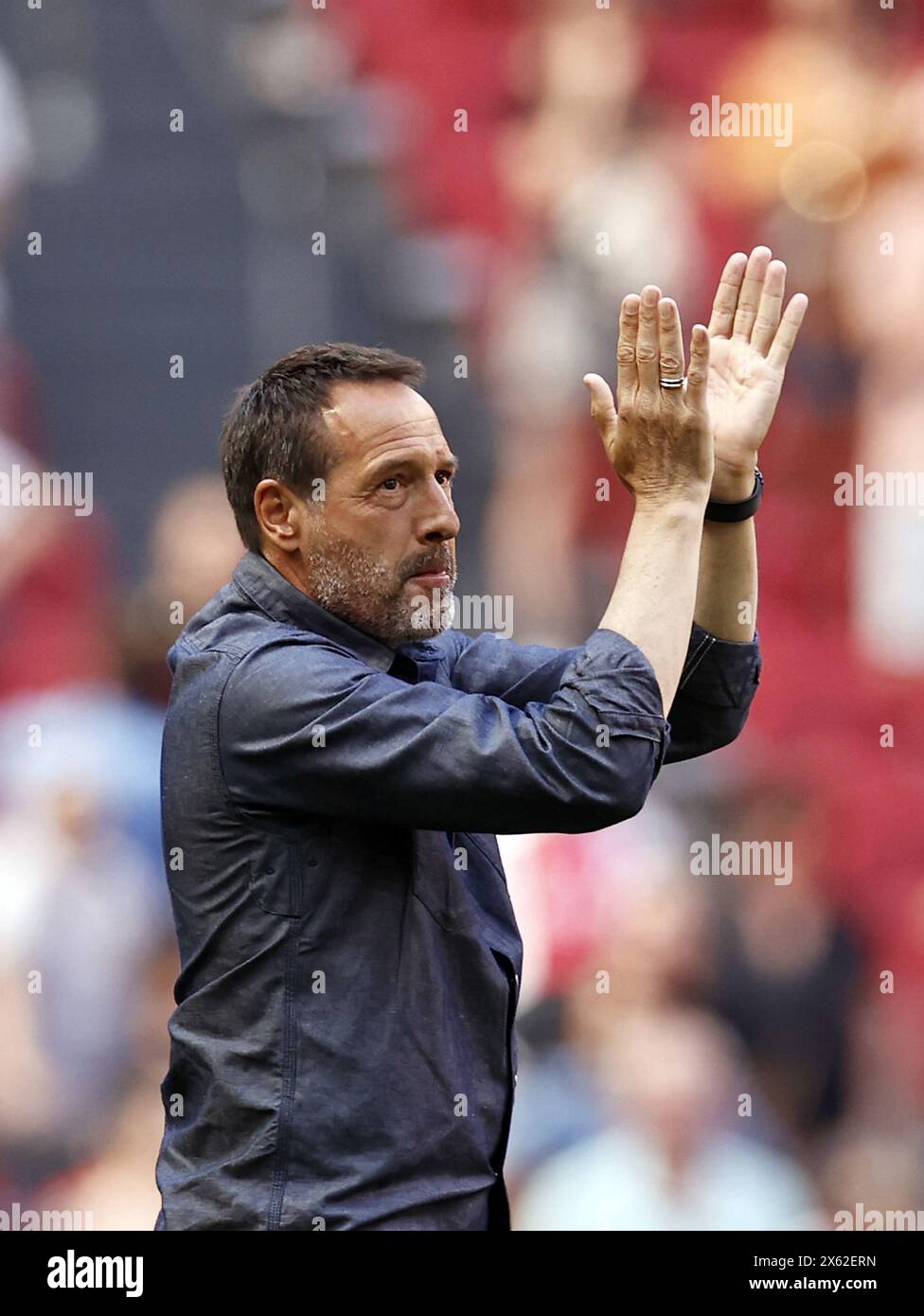 AMSTERDAM - Ajax coach John van t Schip during the Dutch Eredivisie ...