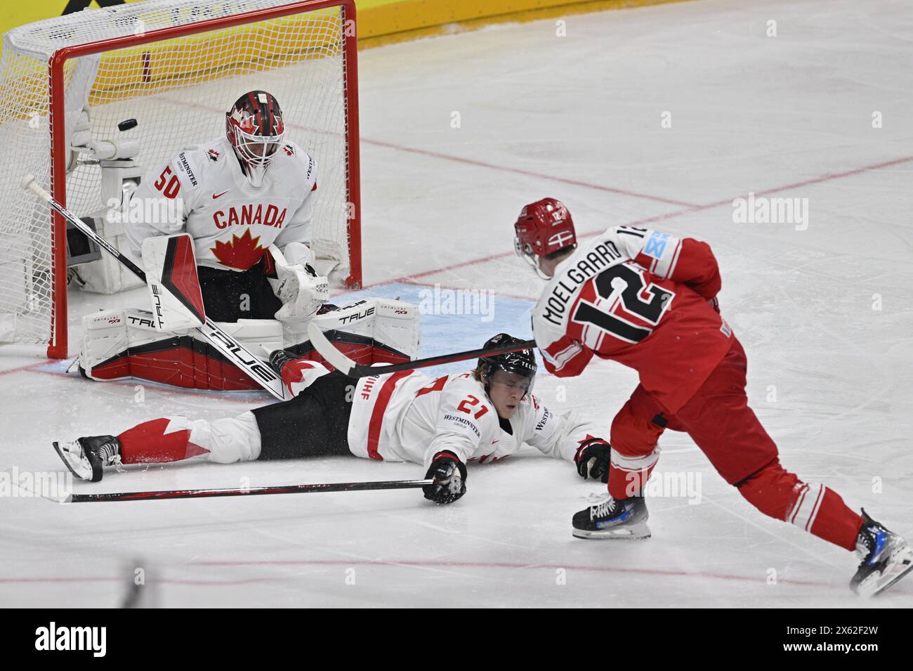 Prague, Czech Republic. 12th May, 2024. Denmark vs Canada group A match ...