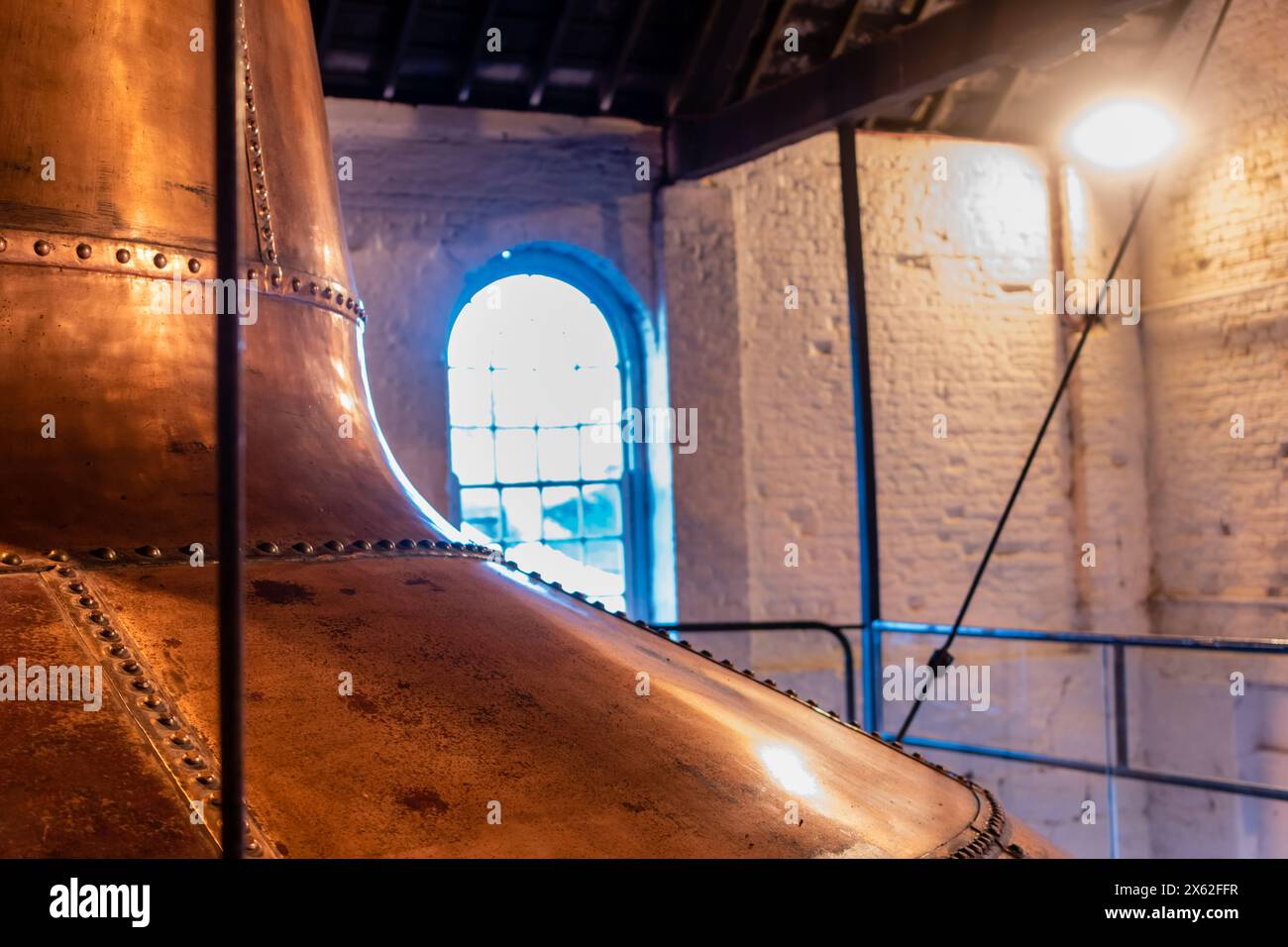 Copperhead wash still close-up for whiskey production Stock Photo - Alamy
