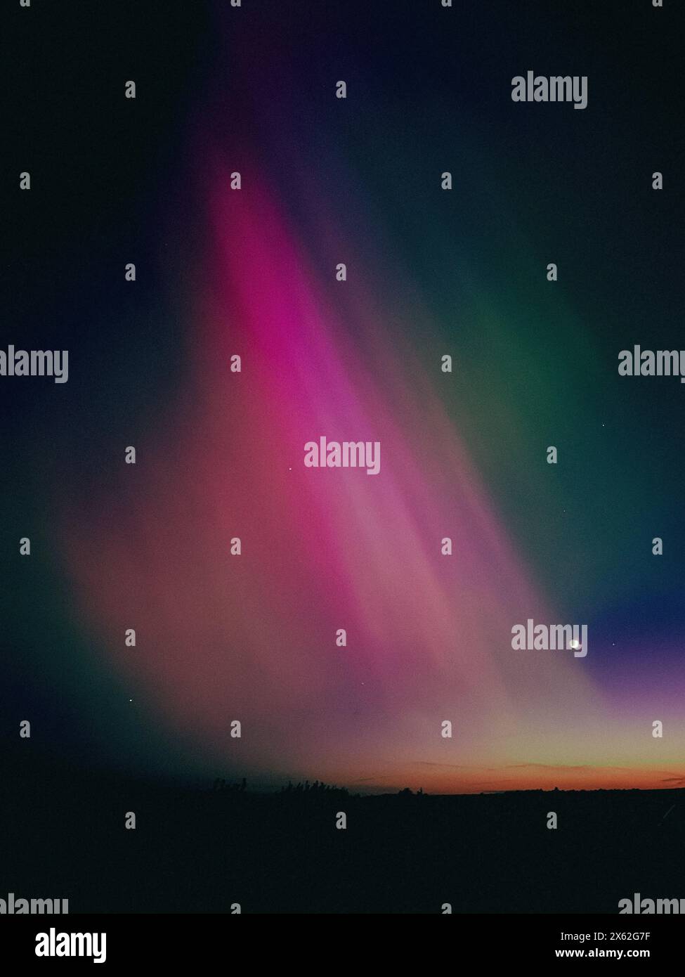 Northern Lights. Aurora borealis with starry in the night sky. Gaming ...