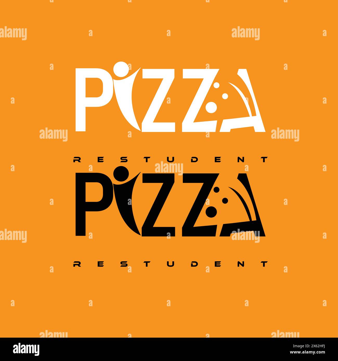 Pizza logo & creative monogram logo Stock Vector Image & Art - Alamy