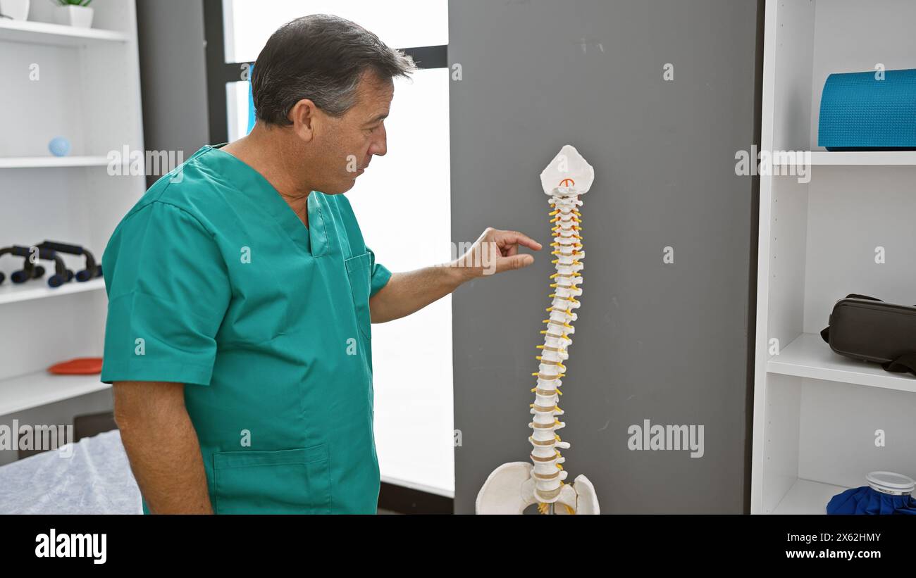 Vertebrae model medical scrubs spine hi-res stock photography and ...