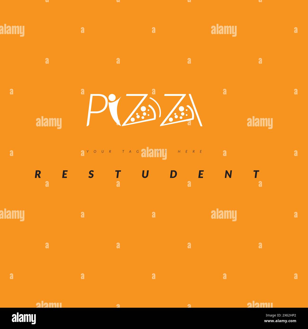 Pizza letter logo Stock Vector Images - Alamy