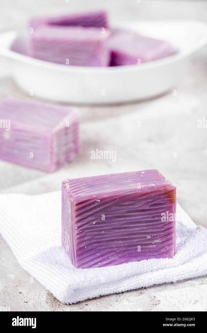 Handmade soap, made from used cooking oils Stock Photo - Alamy