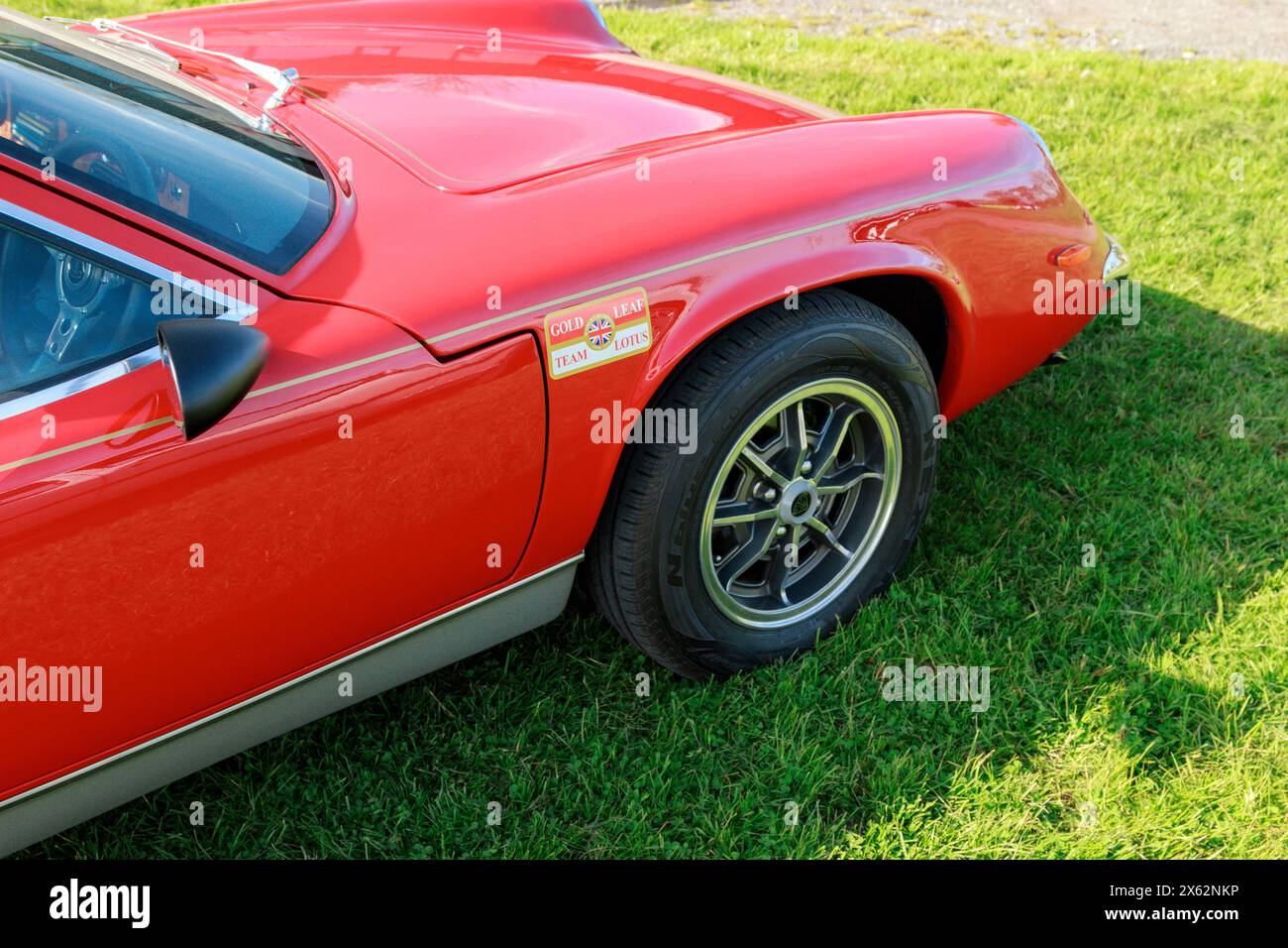 Lotus Europa Special. Wheels Up North, Longridge Stock Photo - Alamy