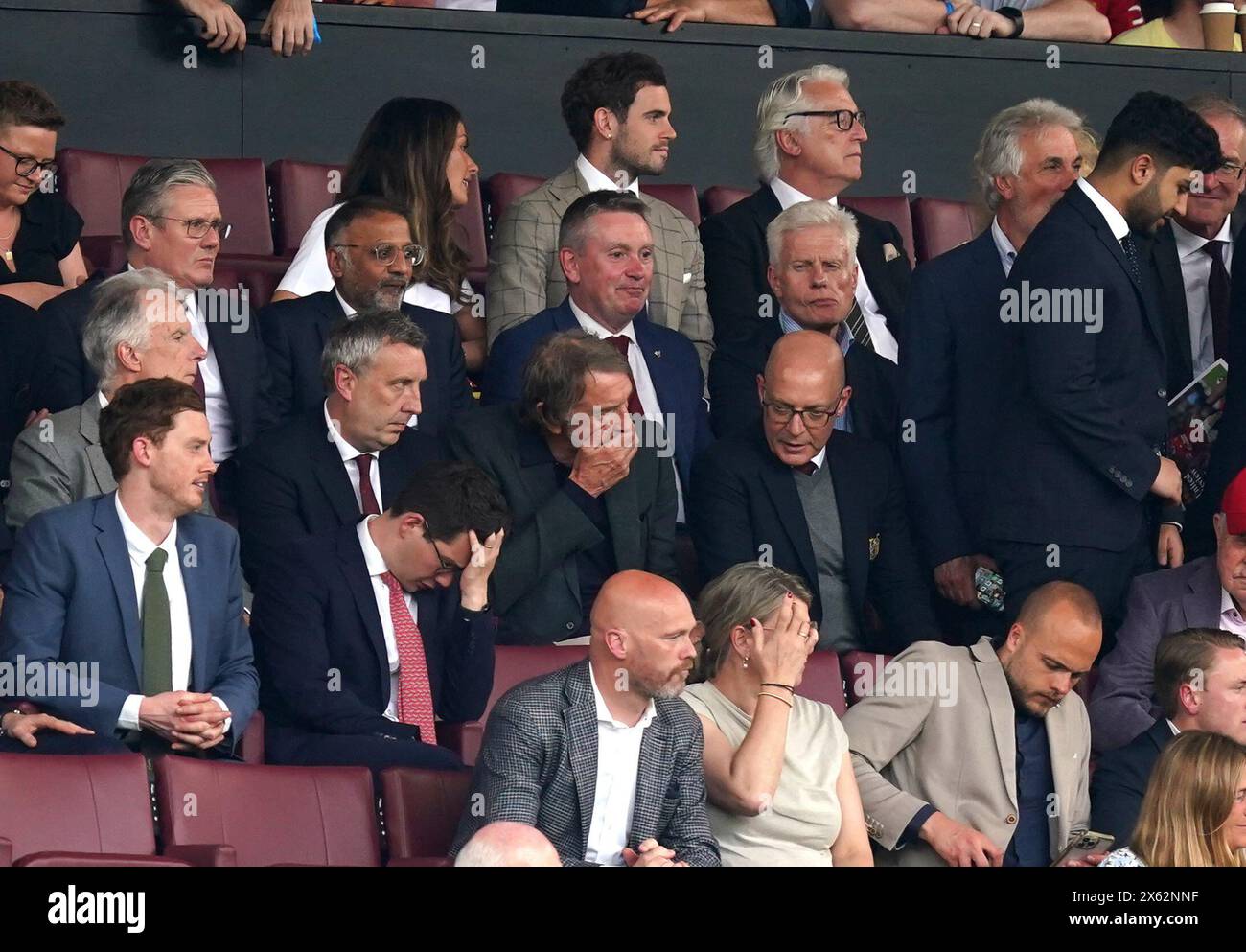Jason Wilcox, Sir Jim Ratcliffe and Dave Brailsford in the stands ...
