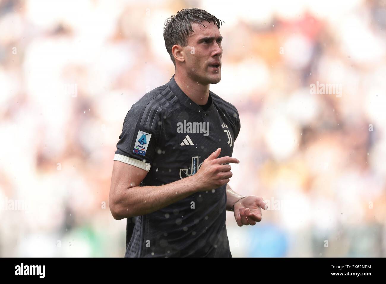 Turin, Italy. 12th May, 2024. Dusan Vlahovic of Juventus during the ...