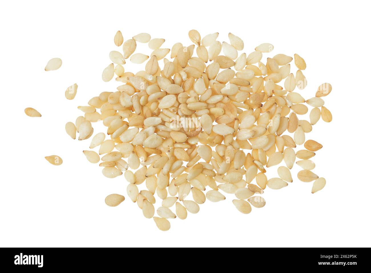 Sesame seeds isolated on white background. Top view. Flat lay Stock ...