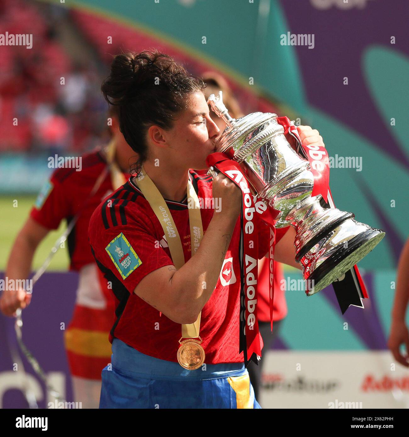 Women's fa cup trophy 2024 hi-res stock photography and images - Alamy