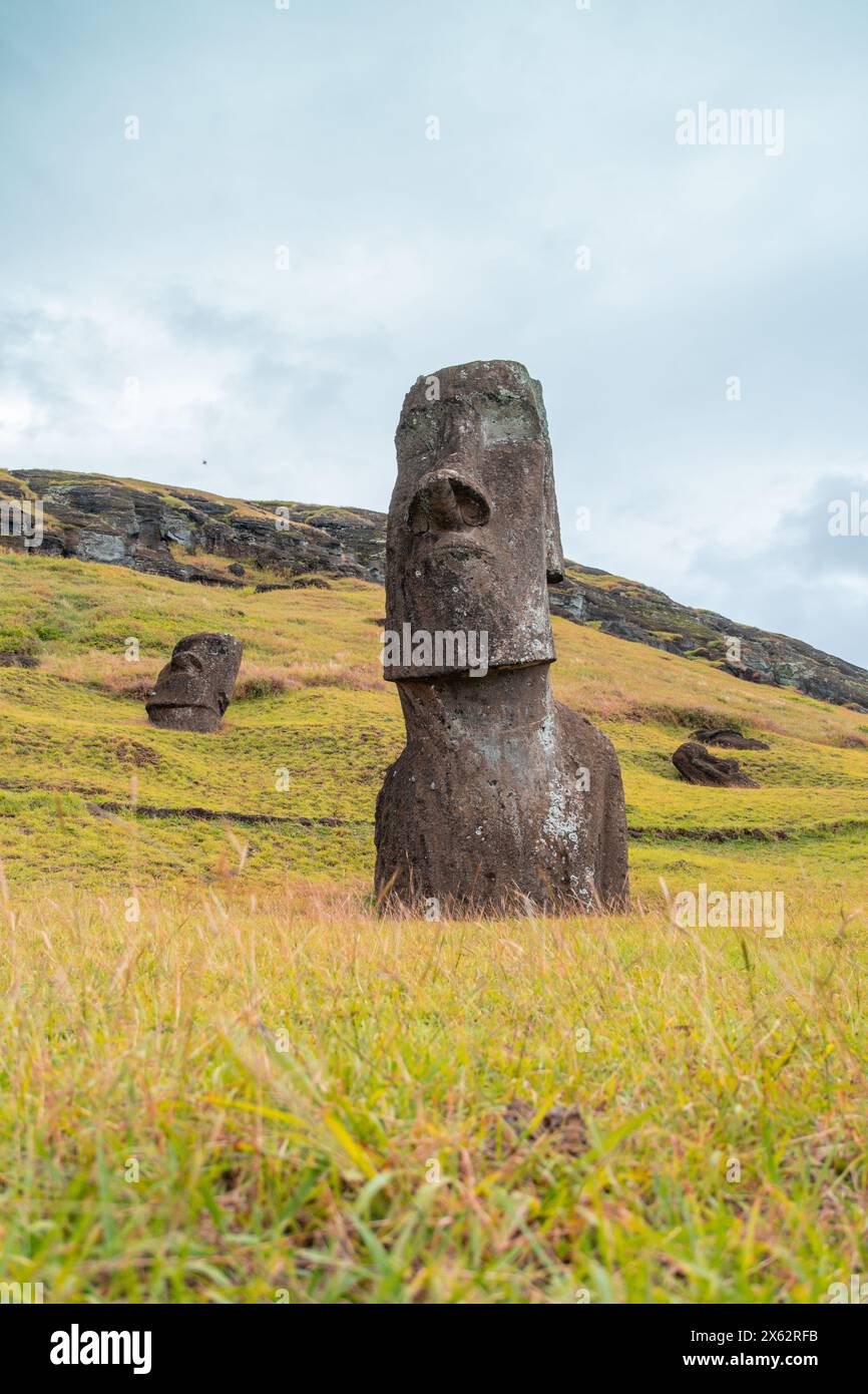 Moai factory on Easter Island or Rapa Nui: the place where they carved ...