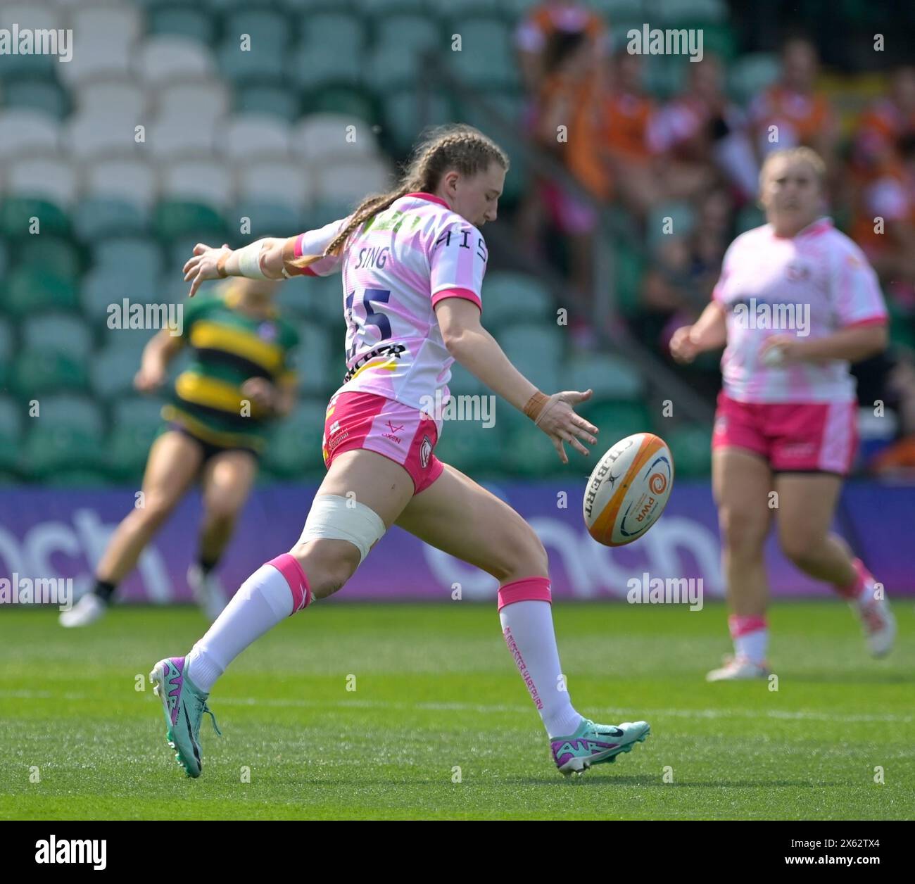 NORTHAMPTON, ENGLAND - Sunday 12 May-2024: Emma Sing of Gloucester ...