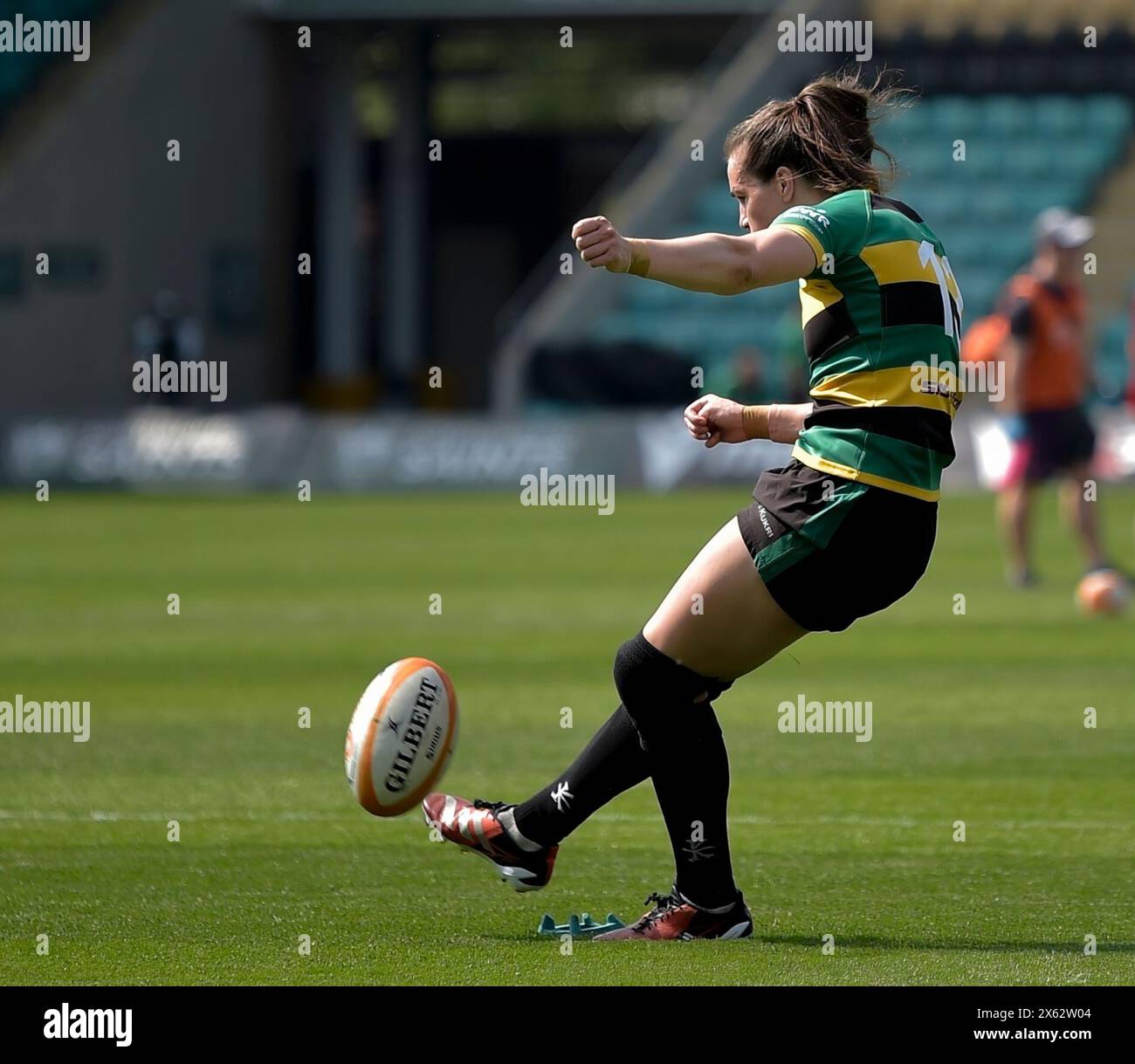 NORTHAMPTON, ENGLAND - Sunday 12 May-2024:Emily Scarratt of Lightning ...