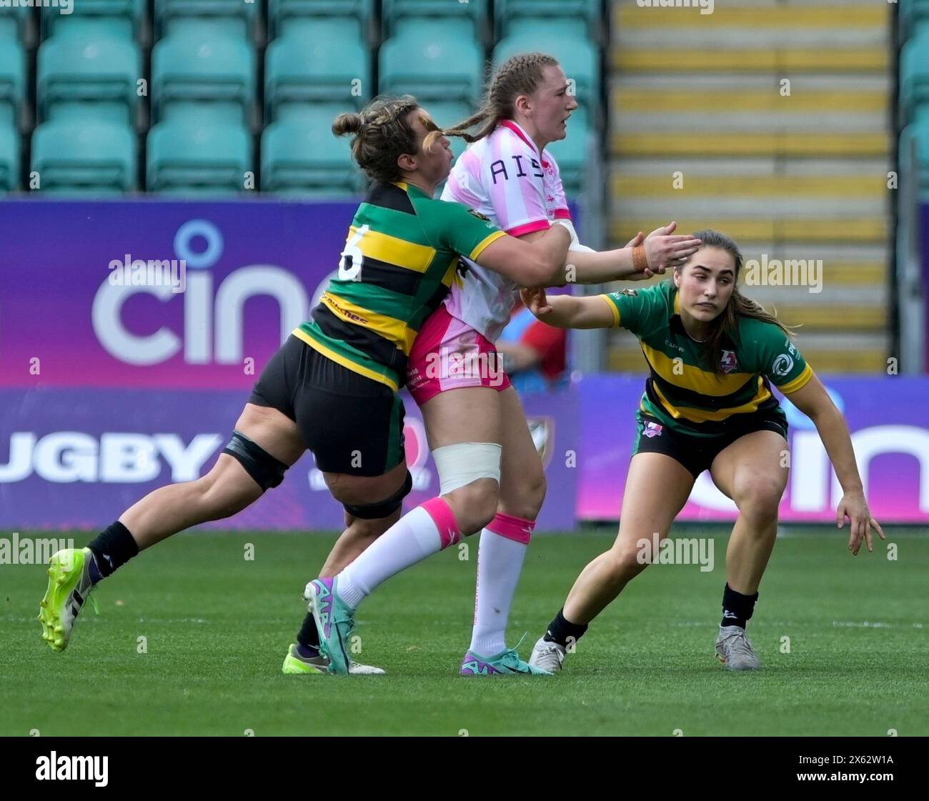 NORTHAMPTON, ENGLAND - Sunday 12 May-2024:Emma Sing of Gloucester ...